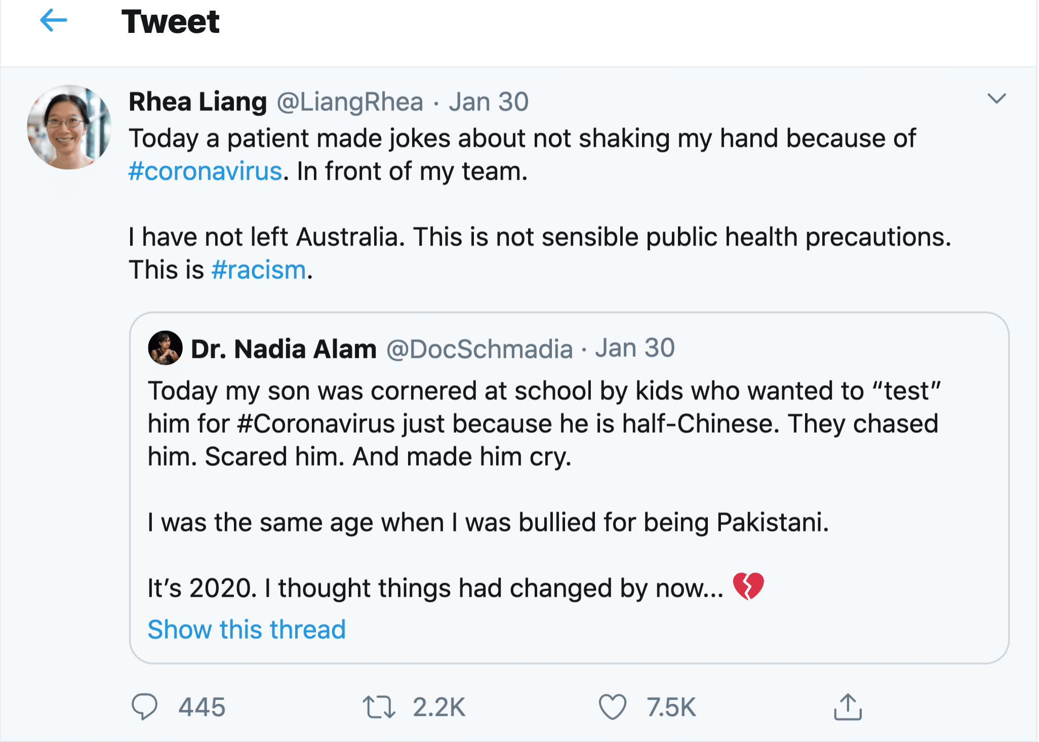 CoronaVirus reveals our sinophobic underbelly