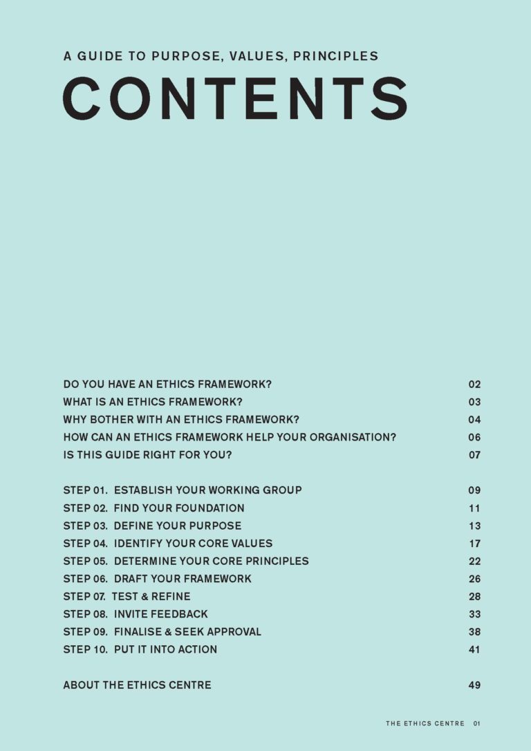 Free Guide for SME's to Build An Ethics Framework